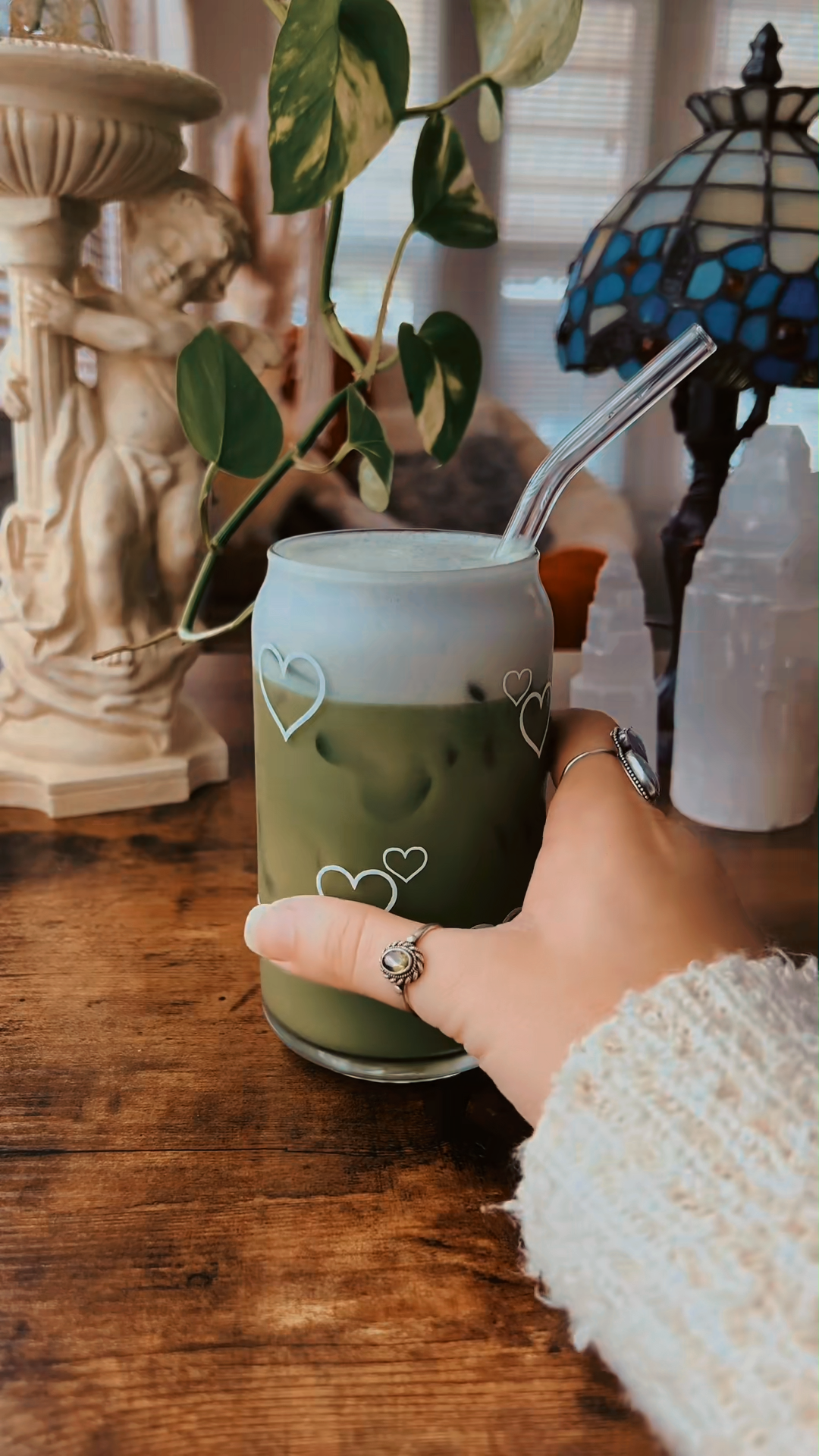 Warm and cozy matcha vanilla latte recipes at home