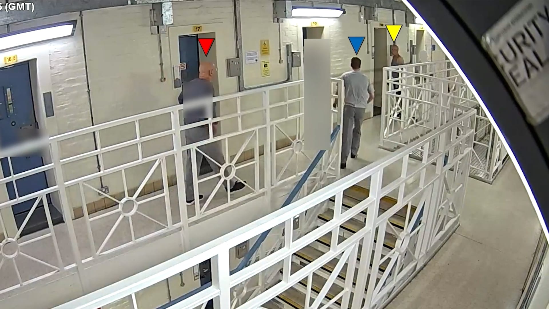 CCTV shows inmates following child killer before fatal prison attack