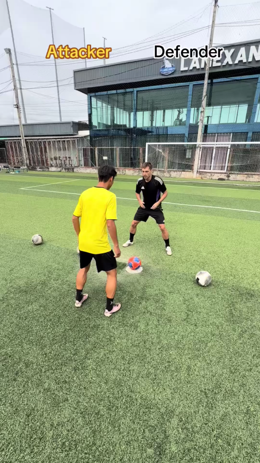 Top soccer moments 1v1 attacker vs defender skills battle
