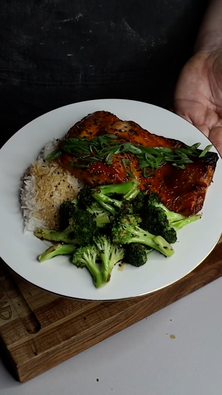Miso salmon glazed full video