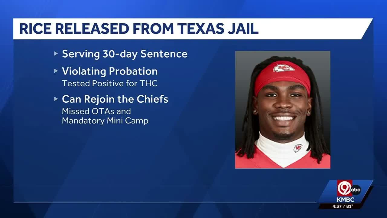 Rashee Rice released from Texas jail after 30-day sentence