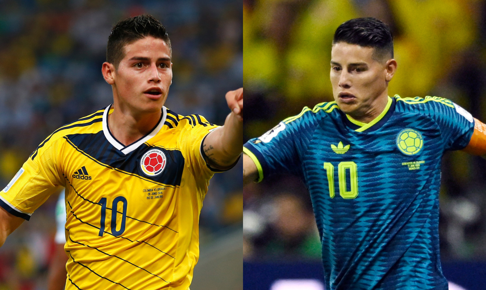 What iconic players looked like at their first World Cup vs now