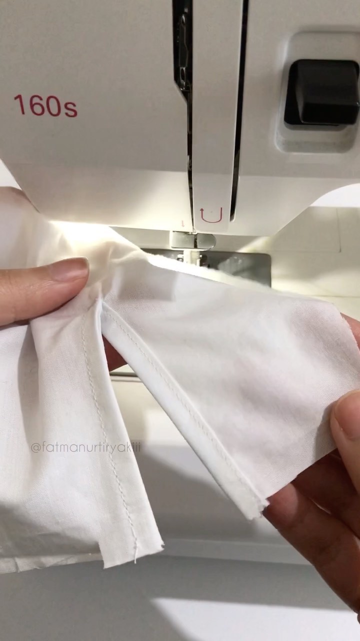 Shirt sleeve slit making technique explained