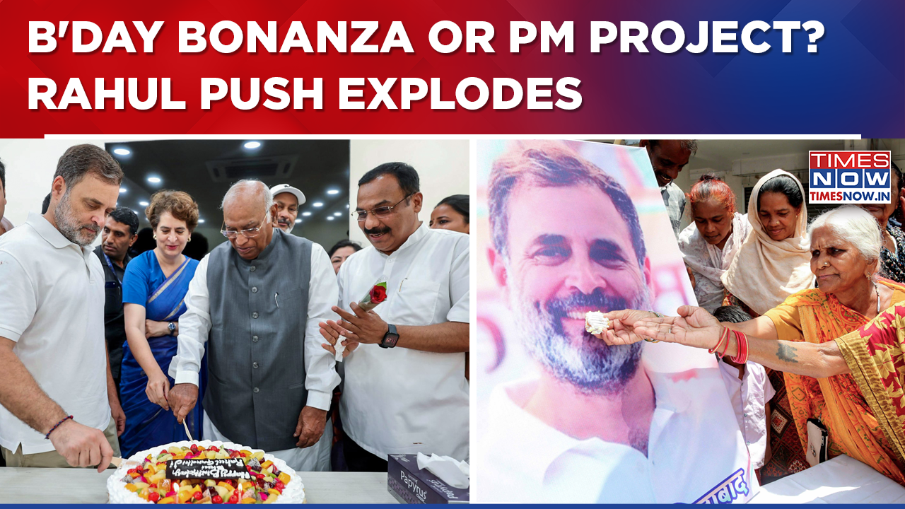 Birthday or PM campaign? Congress pushes Rahul, BJP flags Parshuram ...
