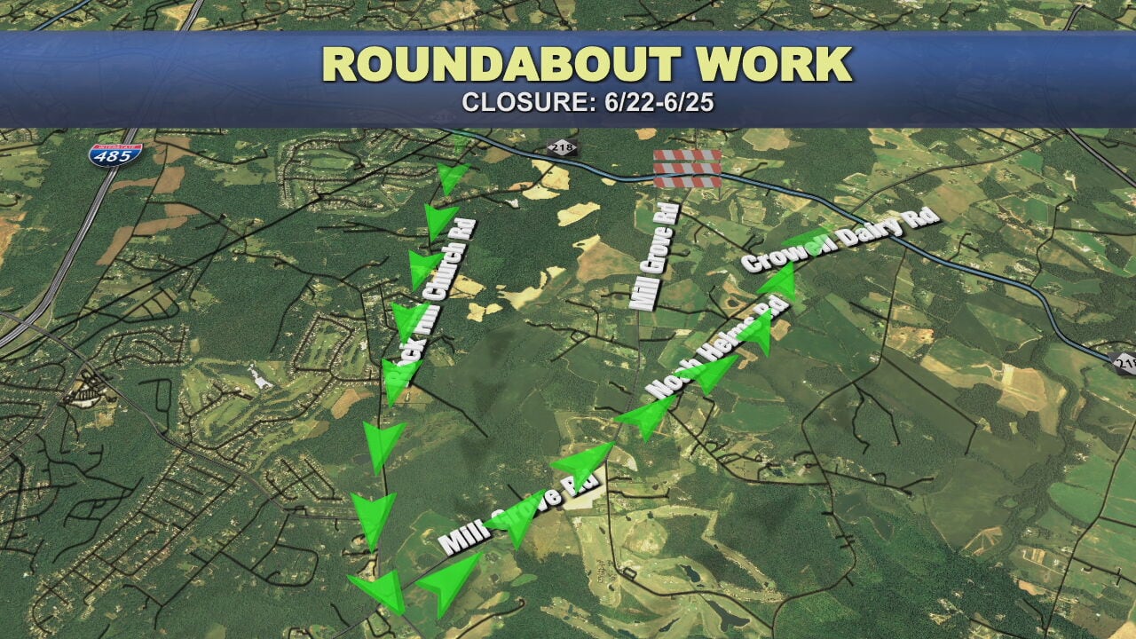 NCDOT to close Union County roundabout for repairs