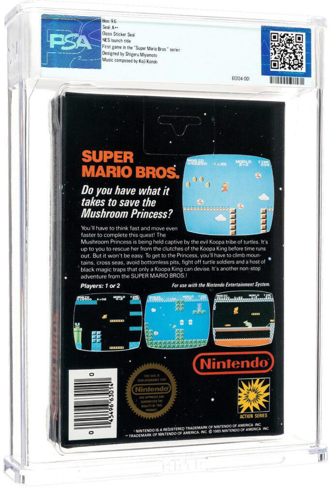 Untouched Super Mario Bros game sells for record $3m
