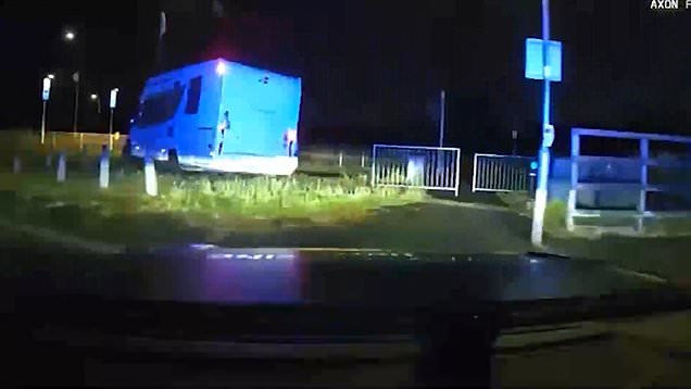Police chase stolen camper van though Essex