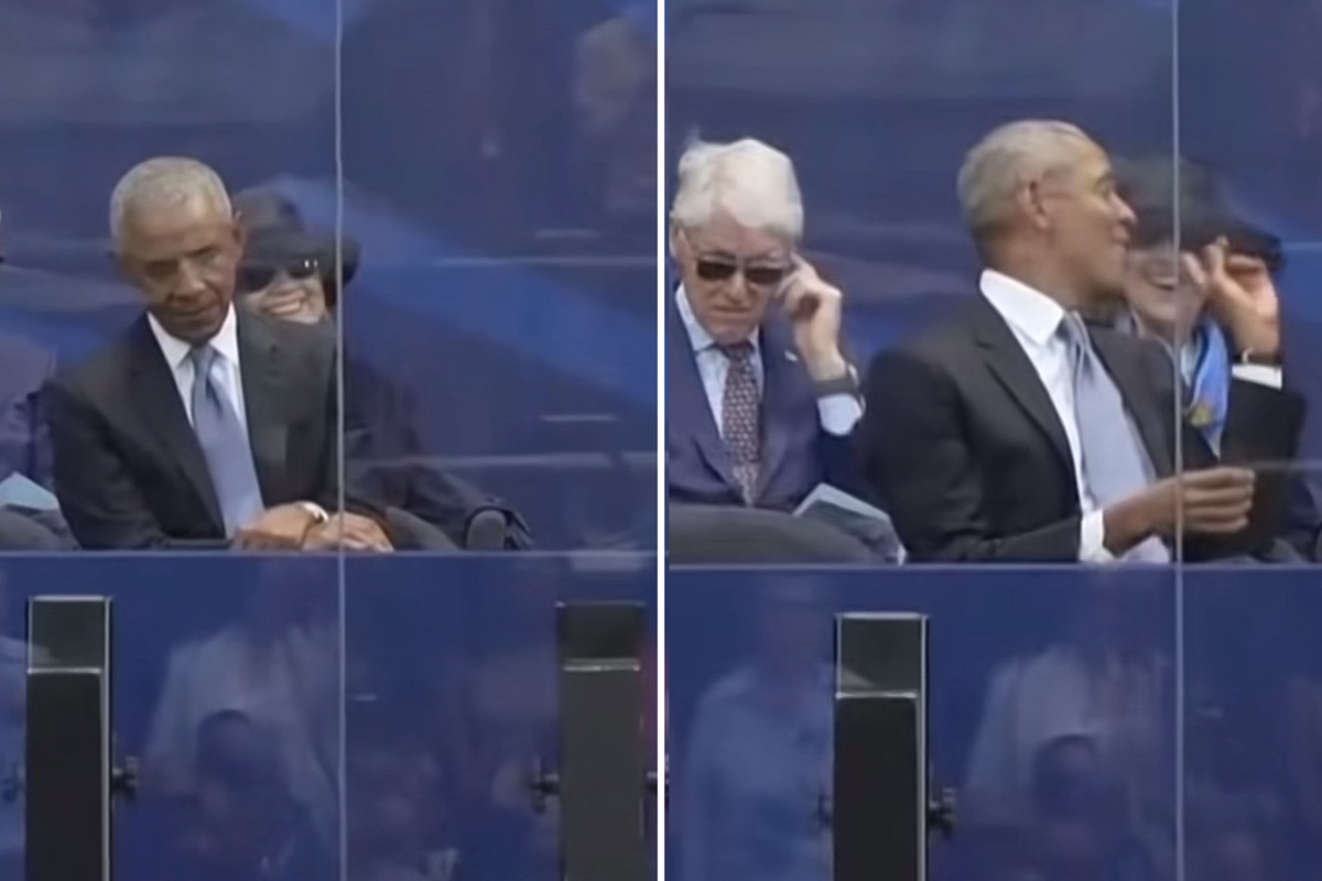Hillary Clinton howls with laughter as Michelle Obama trolls Trump