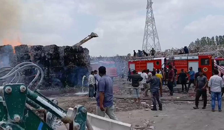 Gujarat: Fire breaks out at paper mill in Morbi, firefighting ops underway