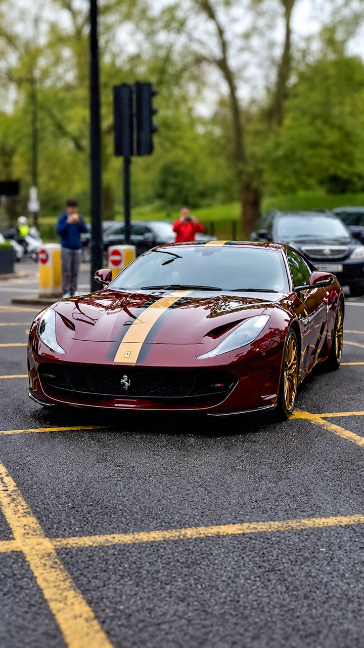 This Ferrari 812 Competizione has an interesting setup