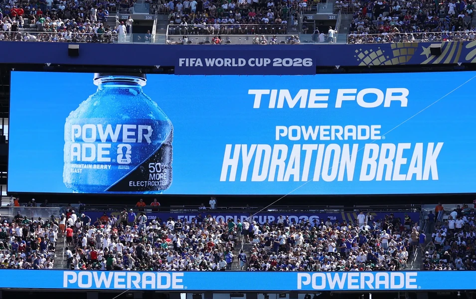 World Cup hydration breaks spark fan backlash and lucrative ads