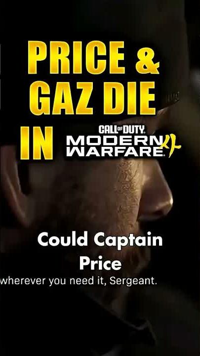 Captain Price & Gaz die in MW4 as a result of Dark Price? #MW4 # ...
