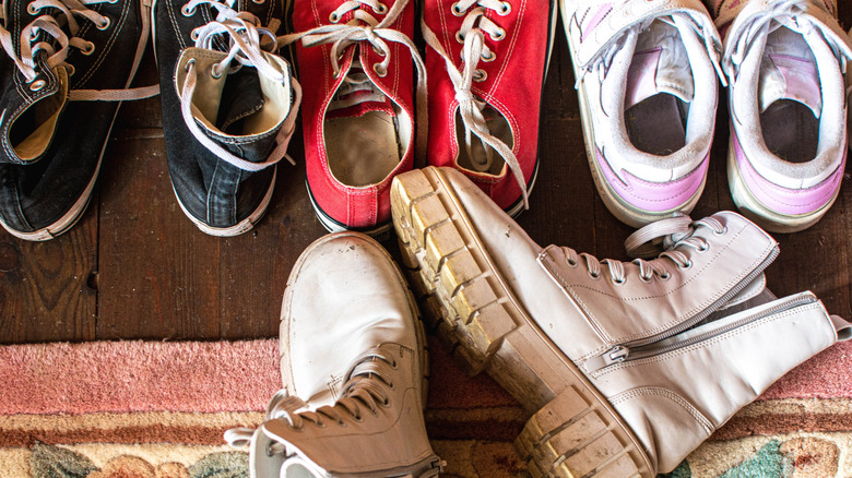 The budget-friendly shoe storage hack that makes use of empty wall space