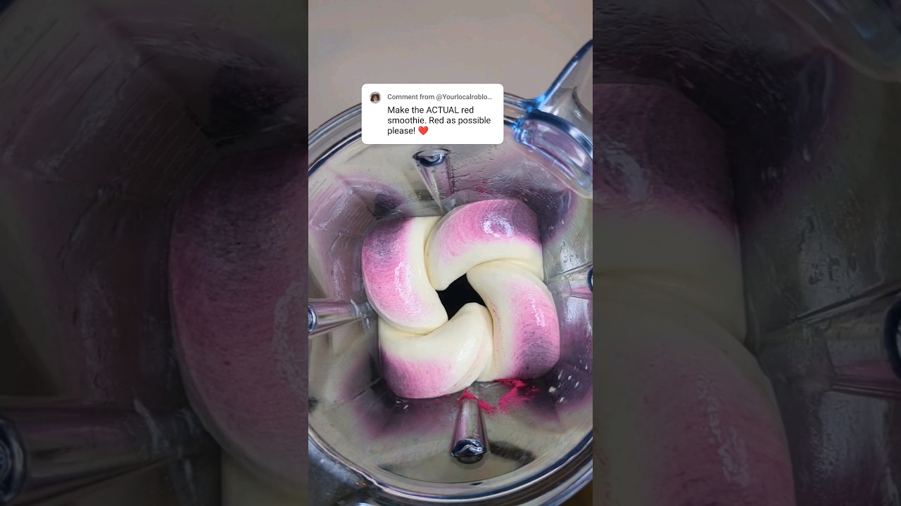 Did I finally achieve a dark red smoothie?🥤 ️