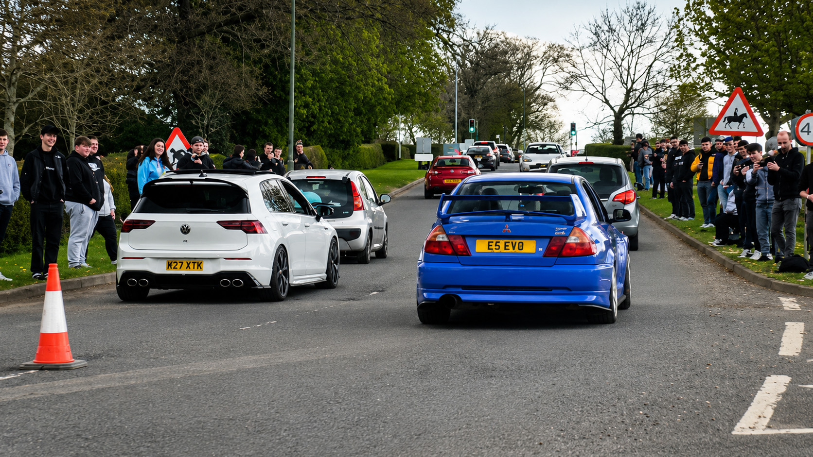 How loud were the exhausts at Japanese car festival Silverstone?