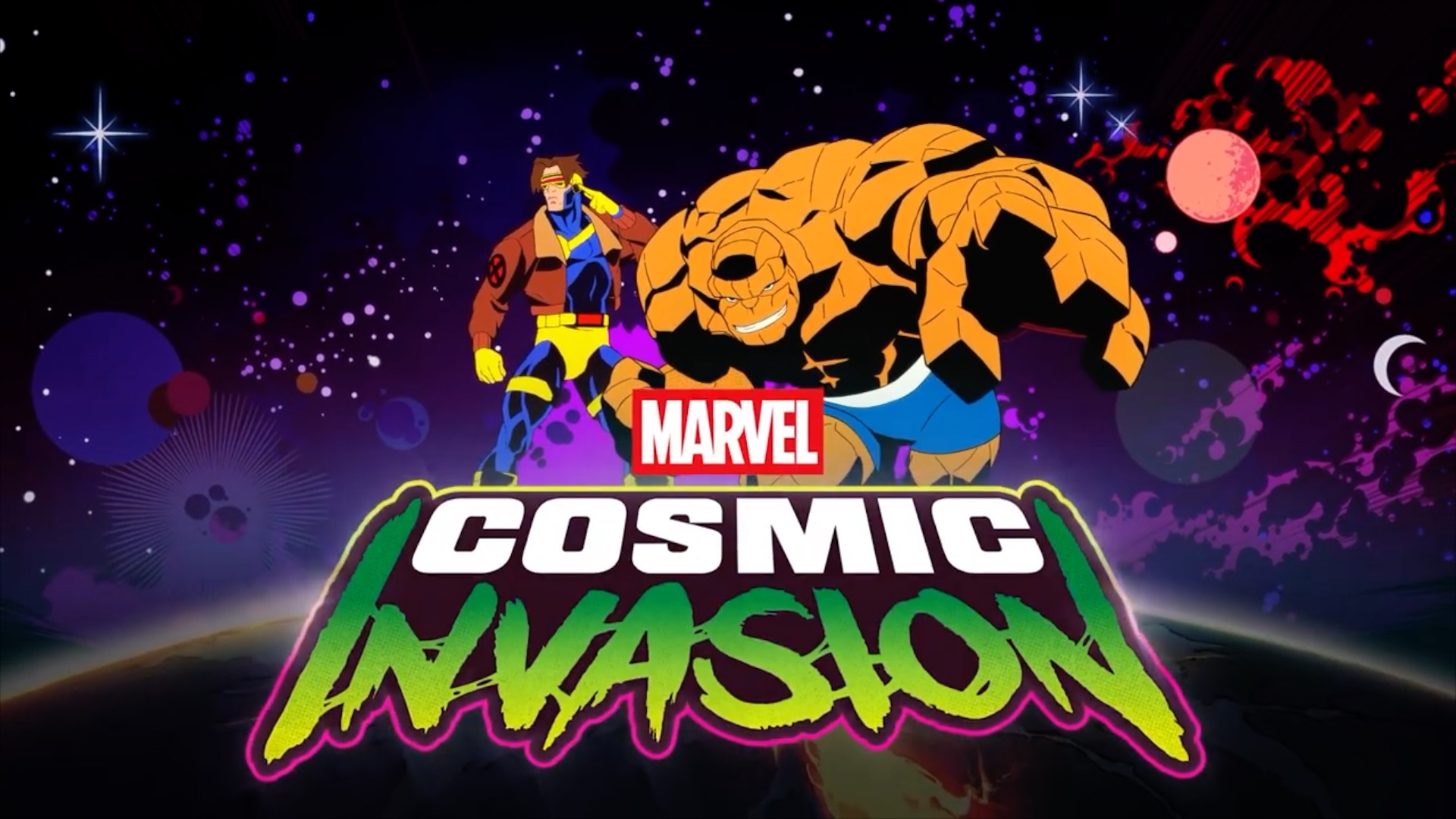 Marvel cosmic invasion official Cyclops & The Thing DLC 1 launch trailer