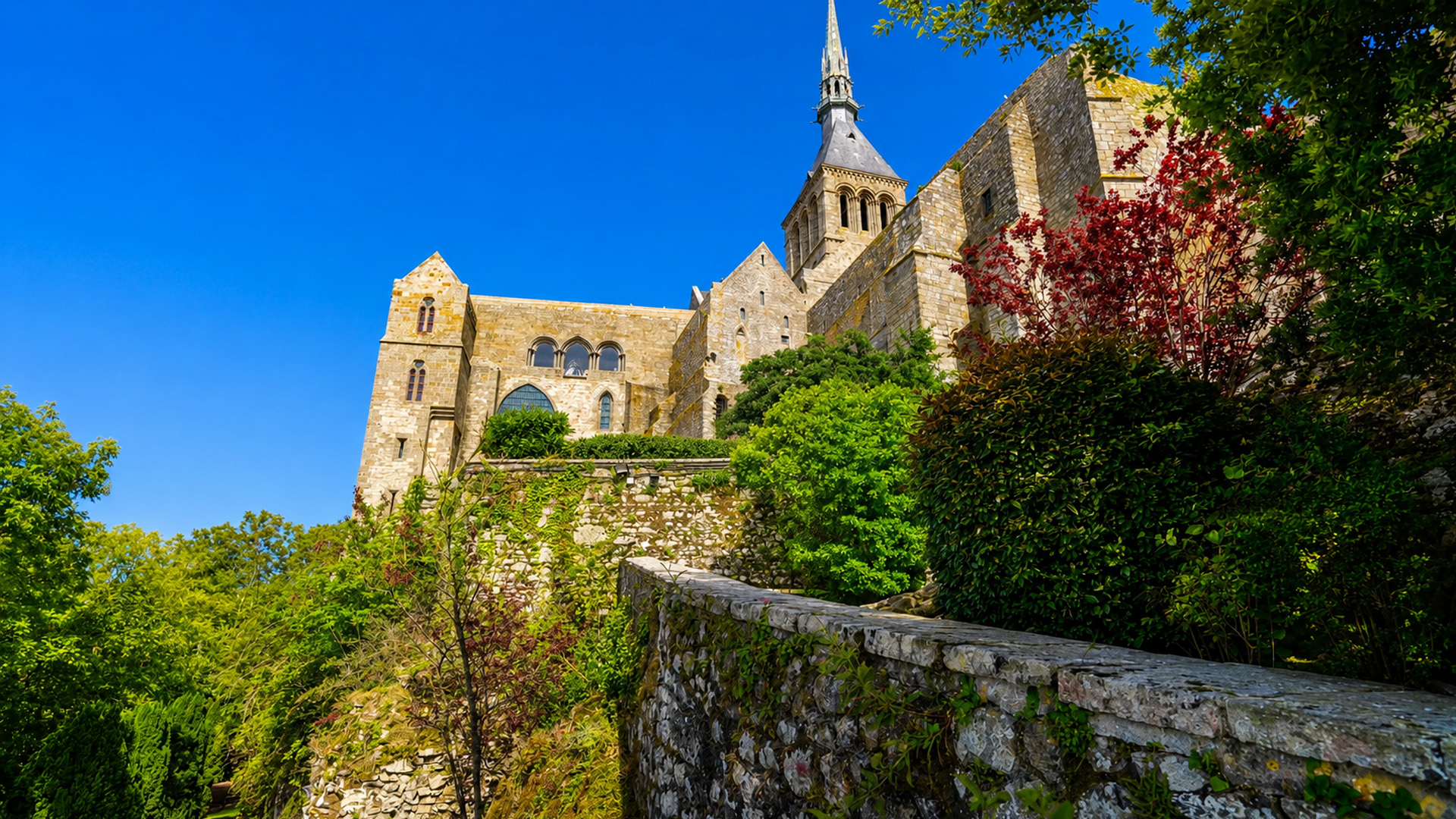 Mont Saint Michel welcomes you to historic Normandy France (4K)