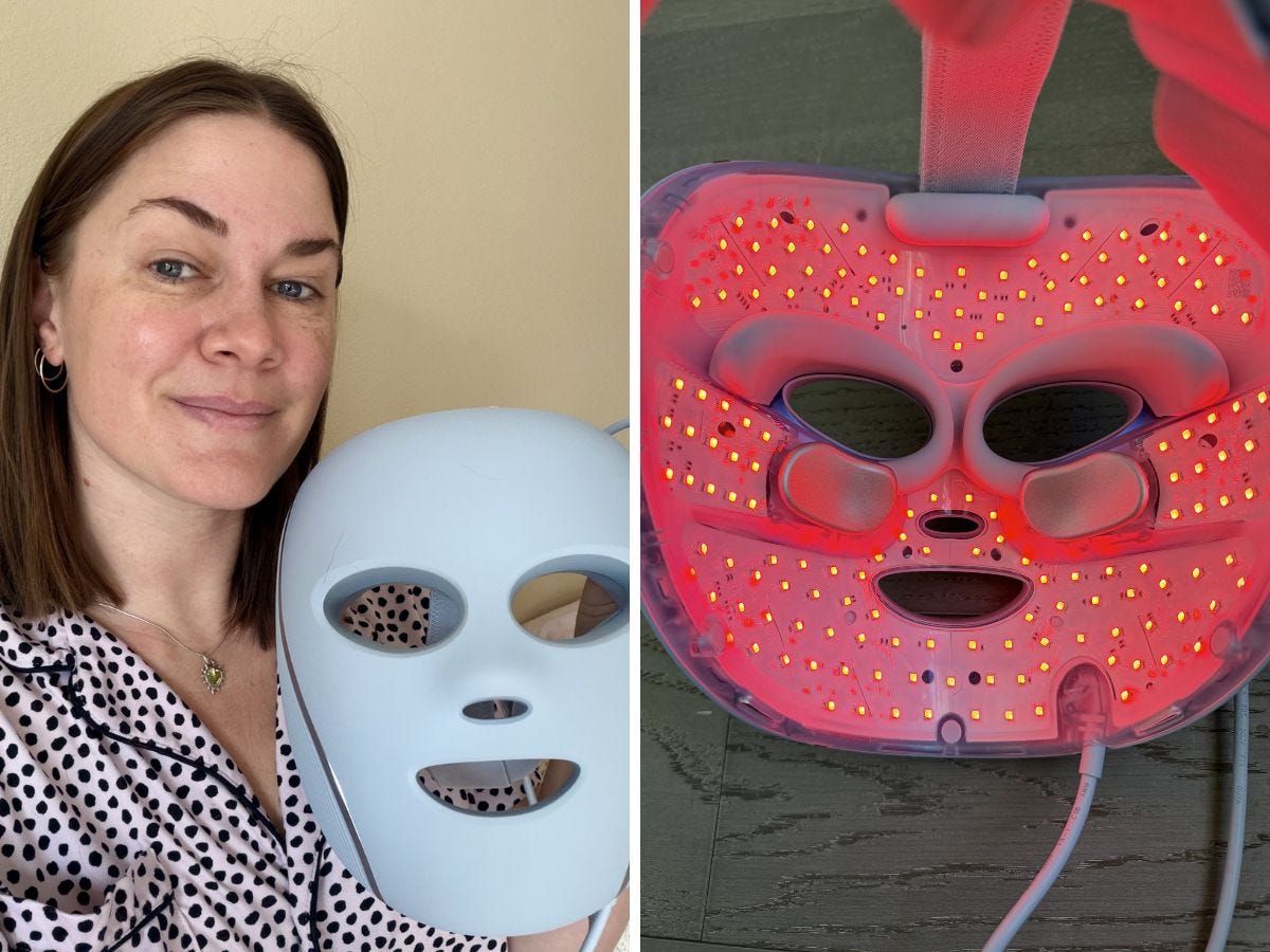 I tried Shark's CryoGlow mask and it's the perfect combo of red light ...