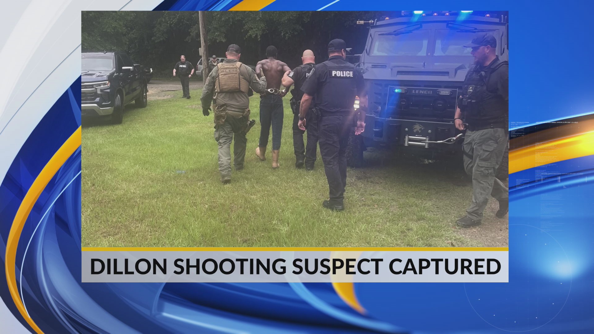 Authorities capture man wanted in Dillon police officer's shooting