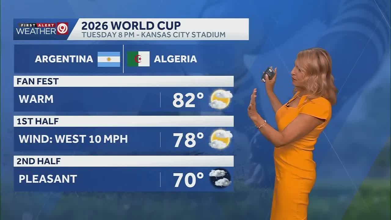 Kansas City weather forecast Tuesday, June 16, 2026