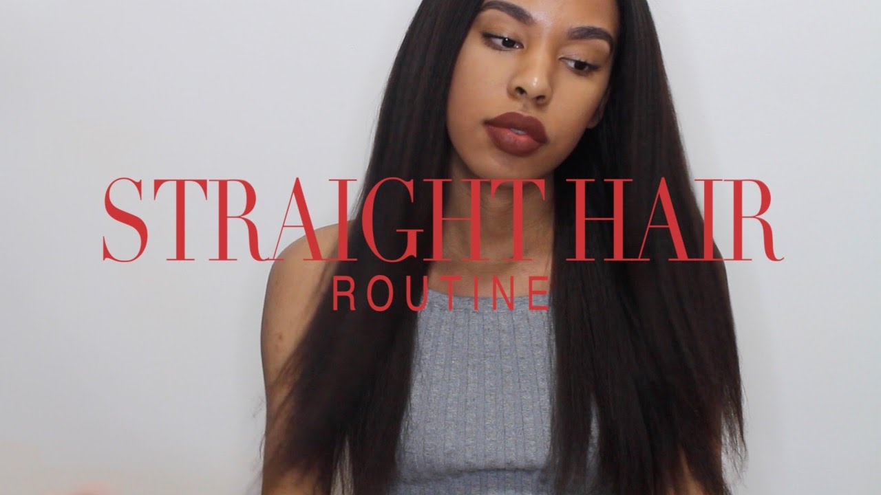 Curly to sleek: My ultimate natural hair straightening routine!