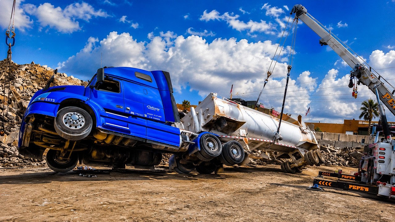 He was hauling rocks when everything went wrong