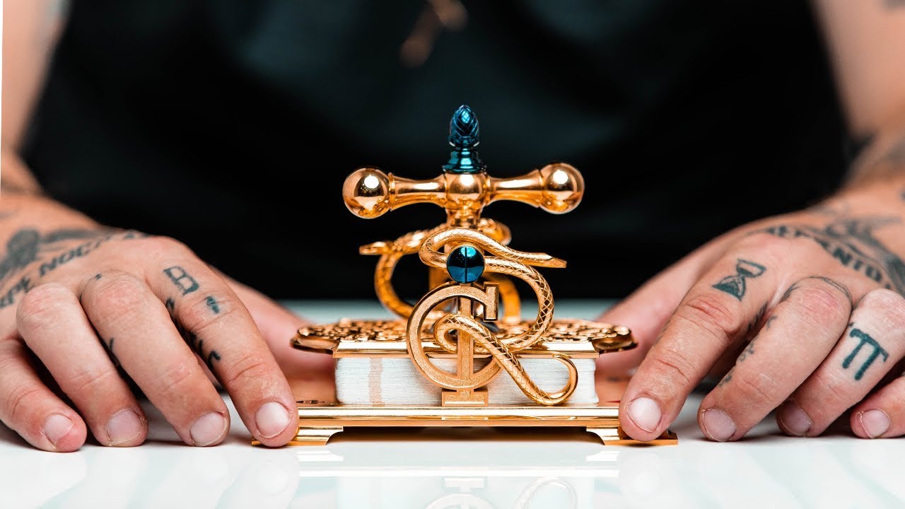 Custom 24K gold hand made playing card press - One of a kind!