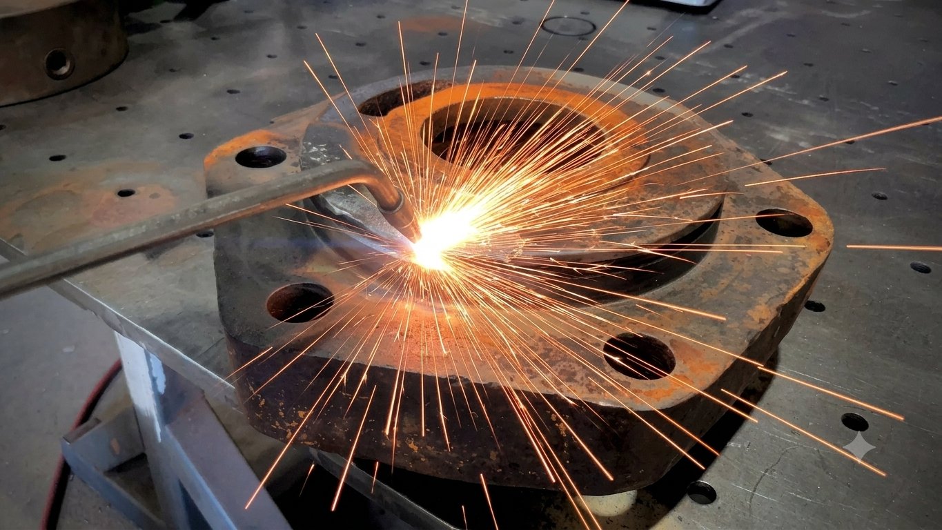 Repairing cast iron with precision