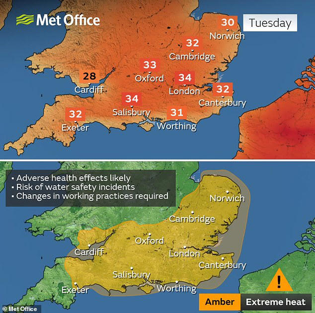 Extreme heat warning as UK faces hottest June day ever: Met Office ...