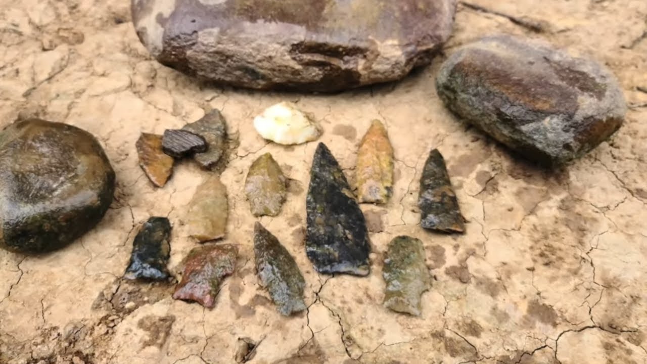 He sifted a washed-out riverbank and “Is that a point?” exposed a ...