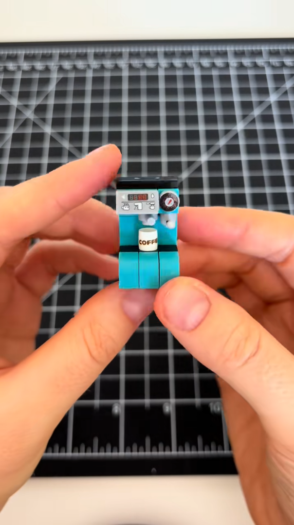 Miniature LEGO espresso machine DIY that actually looks real