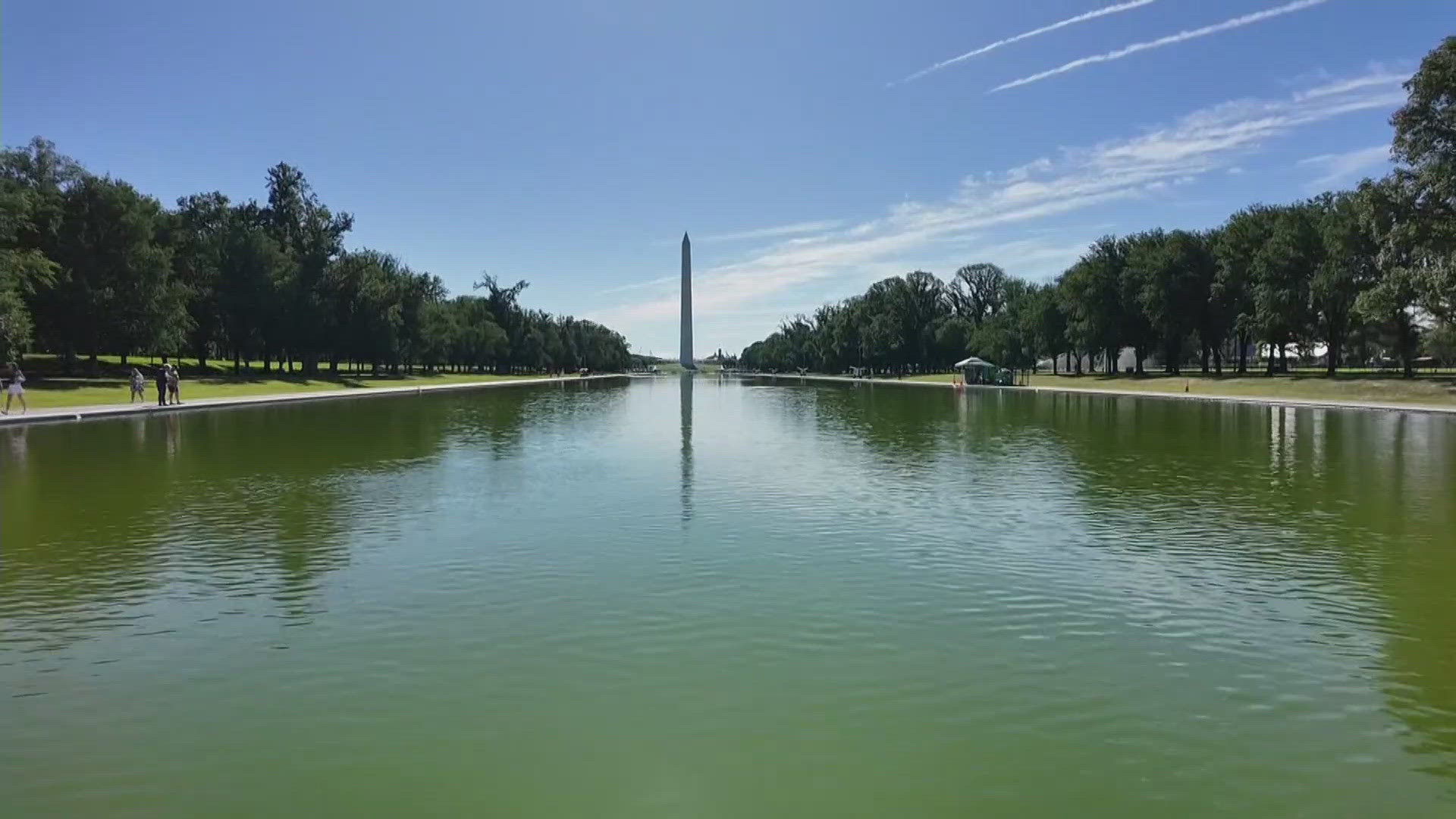 Floating paint pieces, algae bloom raise concerns at newly repainted ...