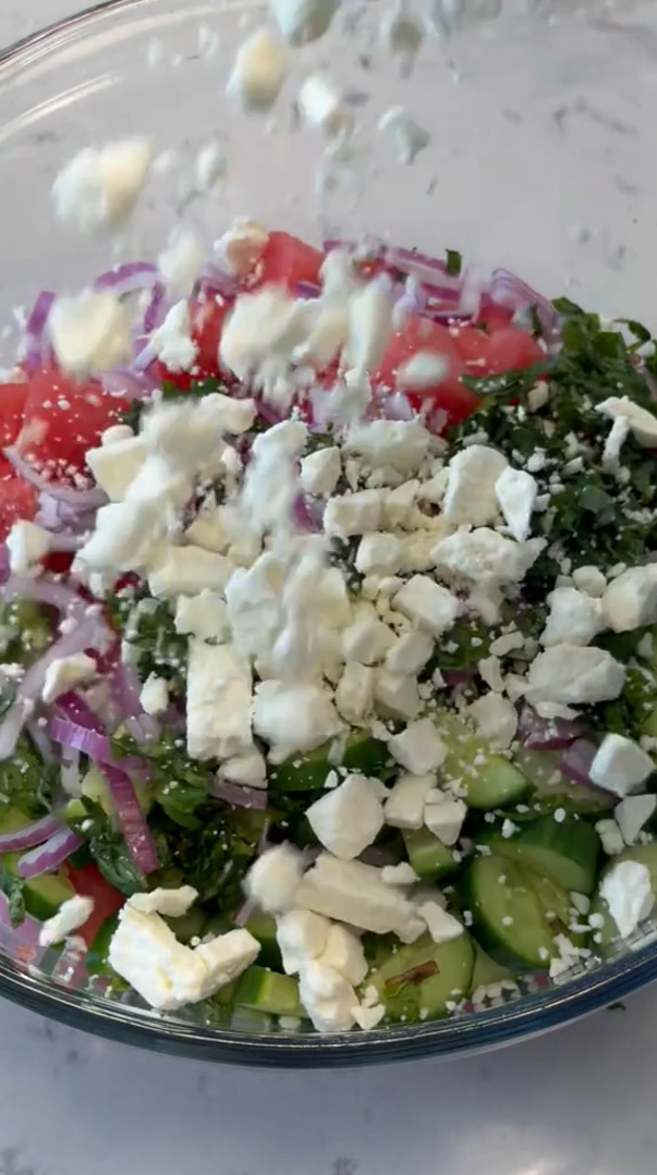 A light watermelon salad perfect for any gathering