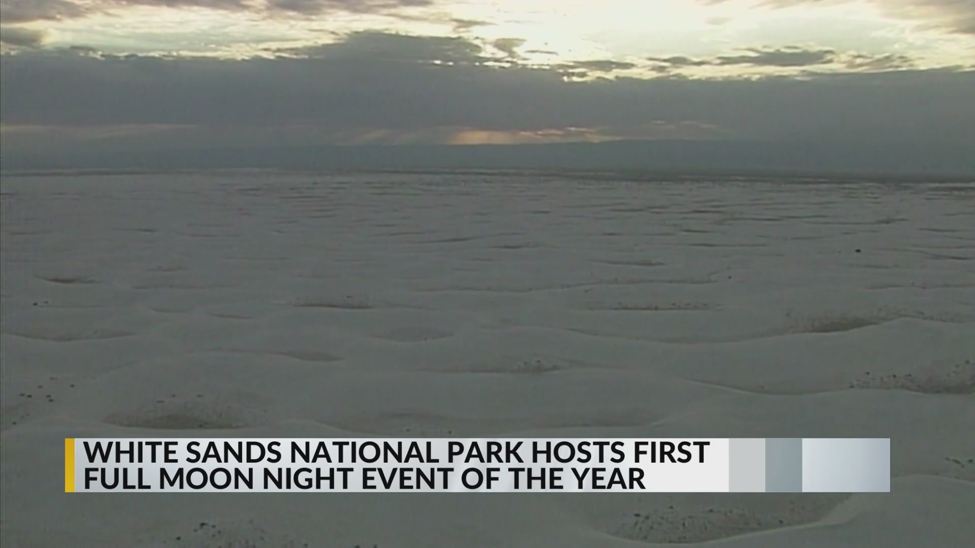 Full moon night at White Sands features special performance