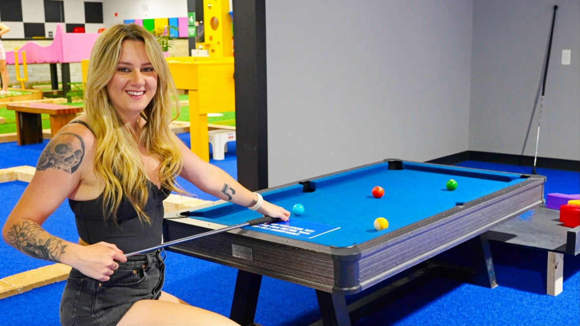 Crazy one of a kind mini golf course!