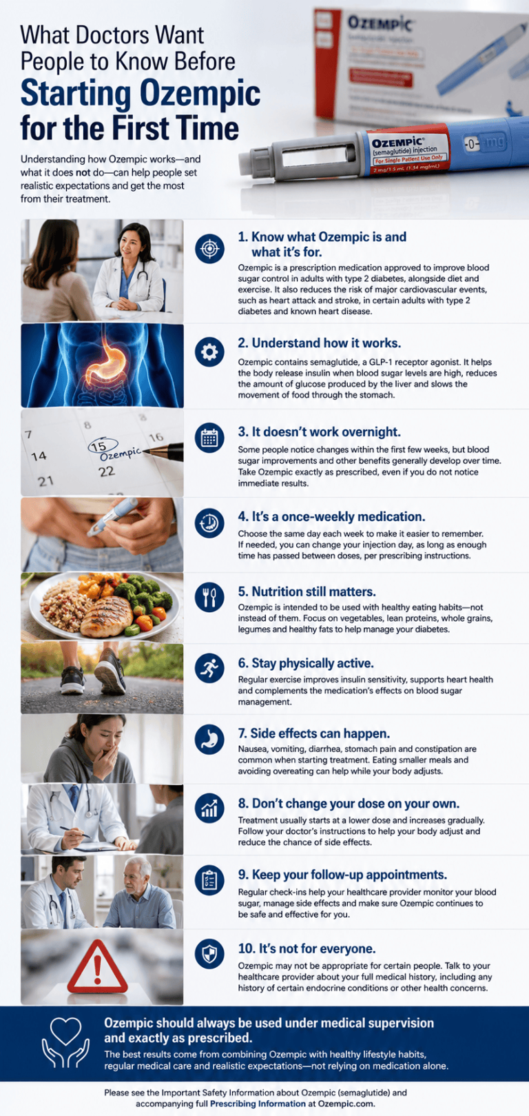 What doctors want people to know before starting Ozempic for the first time