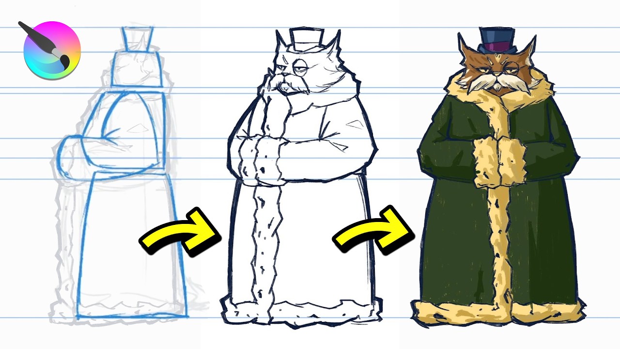 How to keep character designs consistent from sketch to color