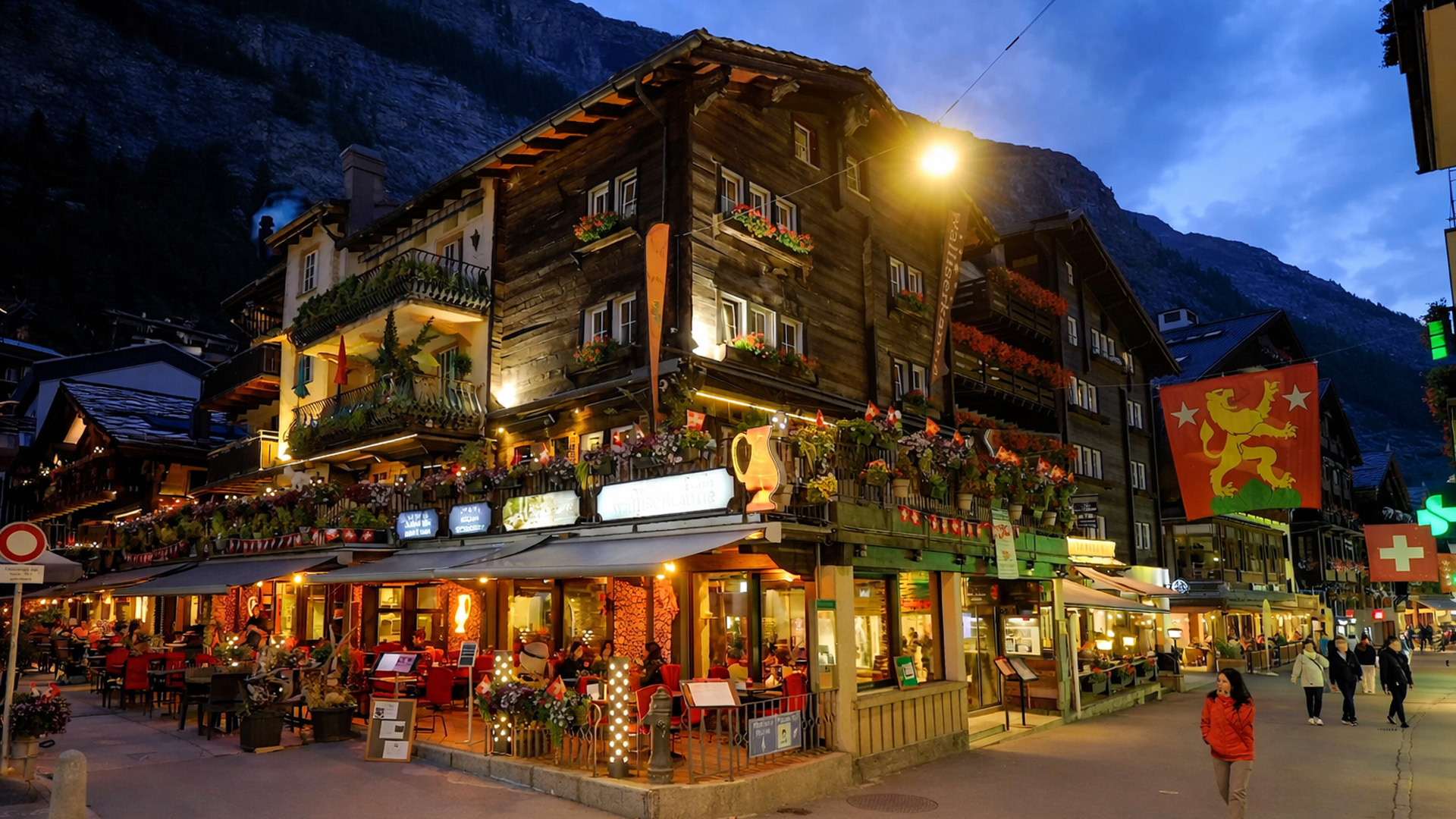 Zermatt Switzerland feels magical on a quiet evening walk (4K)