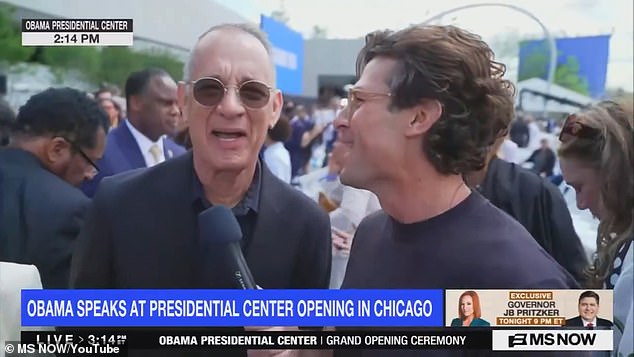 Tom Hanks insults MS Now reporter while live on-air