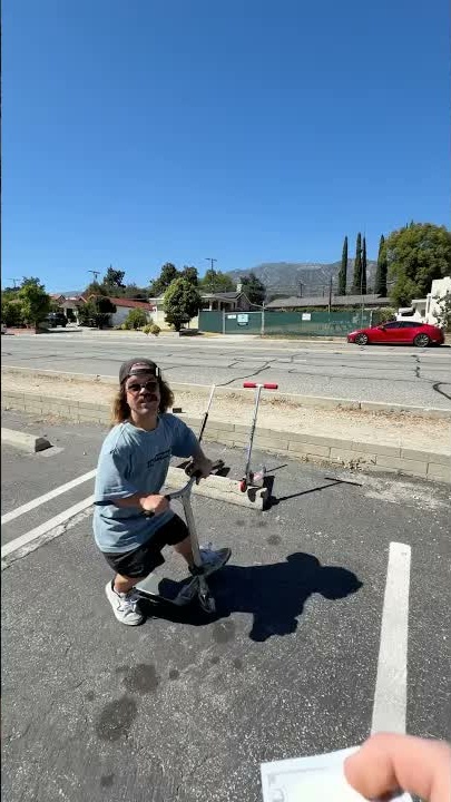 Can he break these scooters for cash?