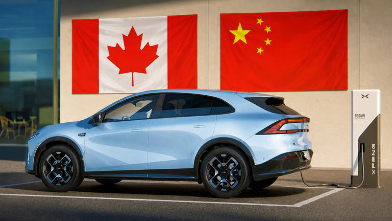 Trump fought Chinese EVs, then a hot mic caught him liking Canada’s deal