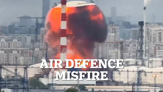 New footage appears to show Russian air defence misfire