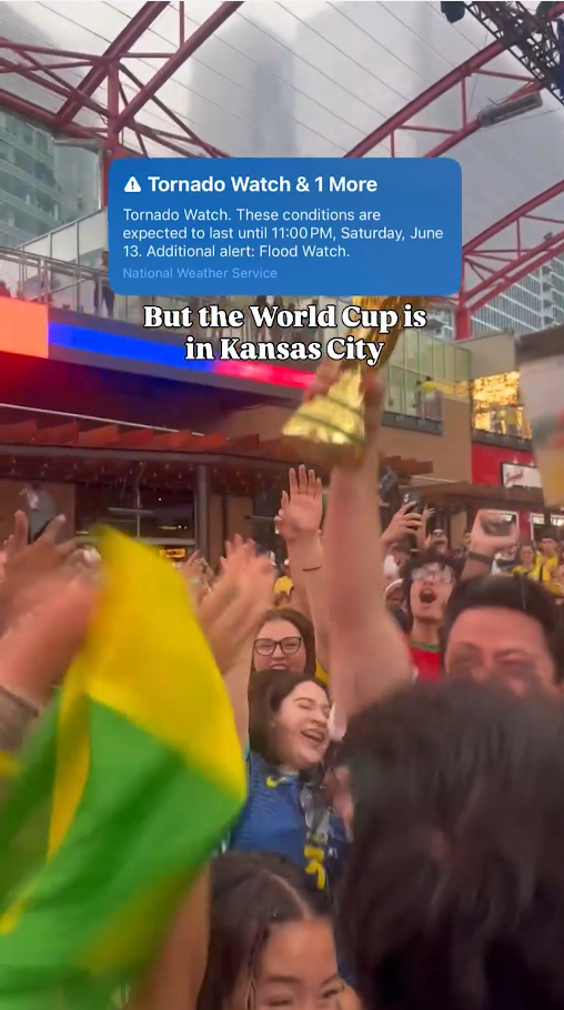 Kansas City chose soccer and celebration despite the storm warning