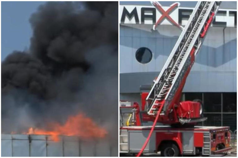Incendio a Montano Lucino, gigantesca colonna di fumo alla Max Factory ...