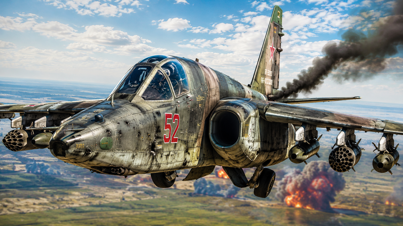 Russia’s bulletproof attack jet - the Su-25 Frogfoot