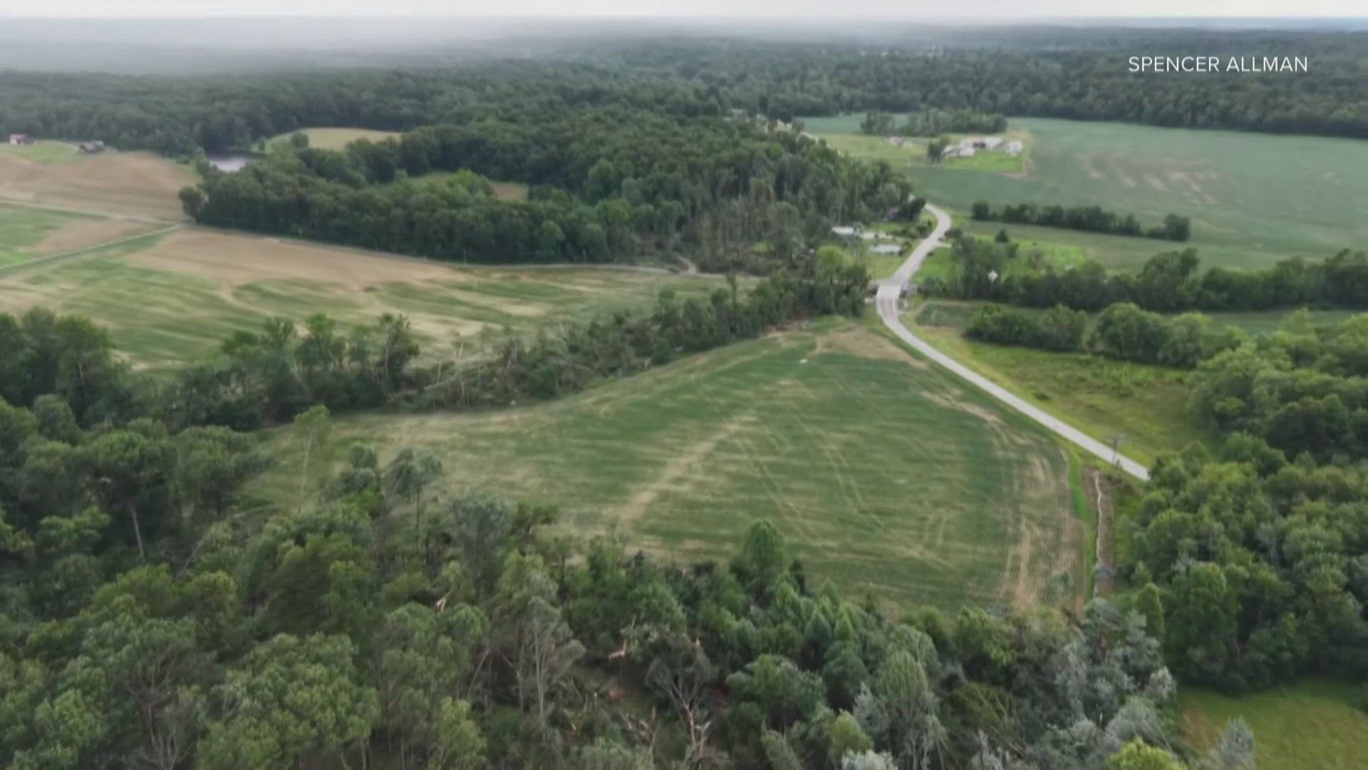 Tornado damage in southern Indiana after Thursday storm