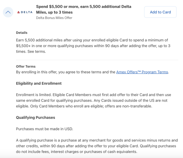 New Delta Amex offers for up to 26,500 bonus miles [Targeted]