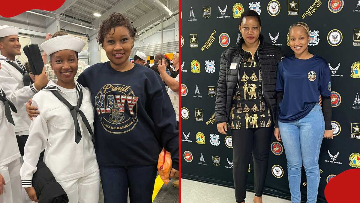 Joy as Kenyan lady graduates from US Navy, celebrates with mum in cute ...