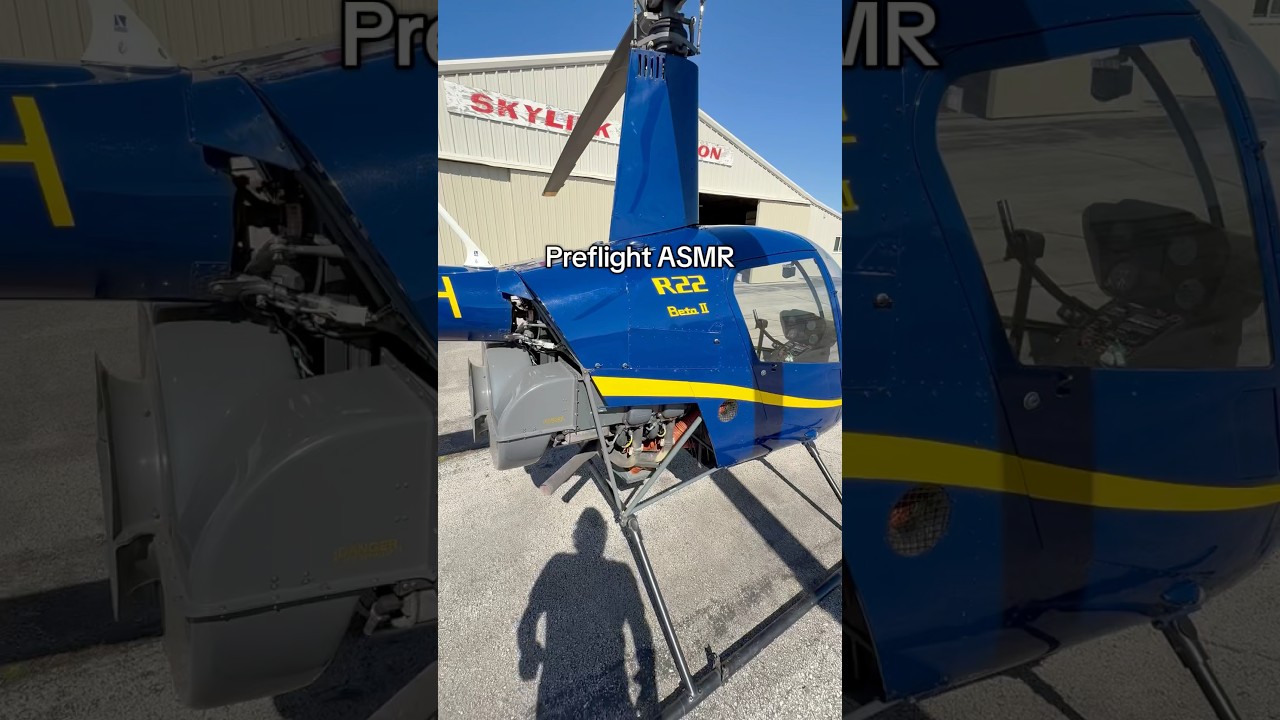 Spring preflight on the helicopter!
