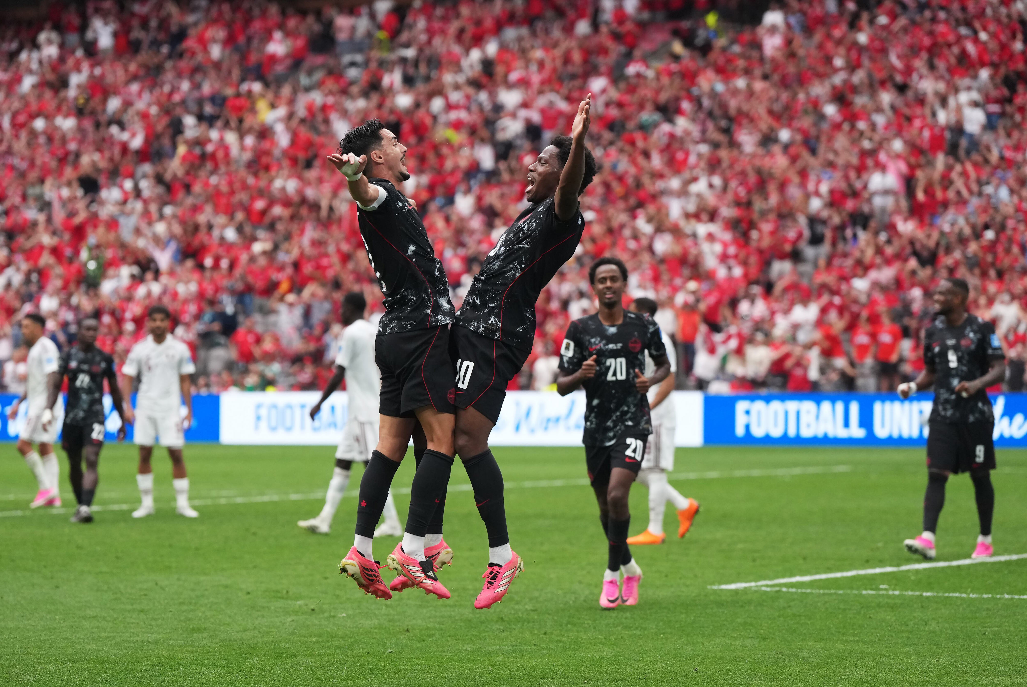 Jonathan David hat-trick leads Canada to first World Cup win
